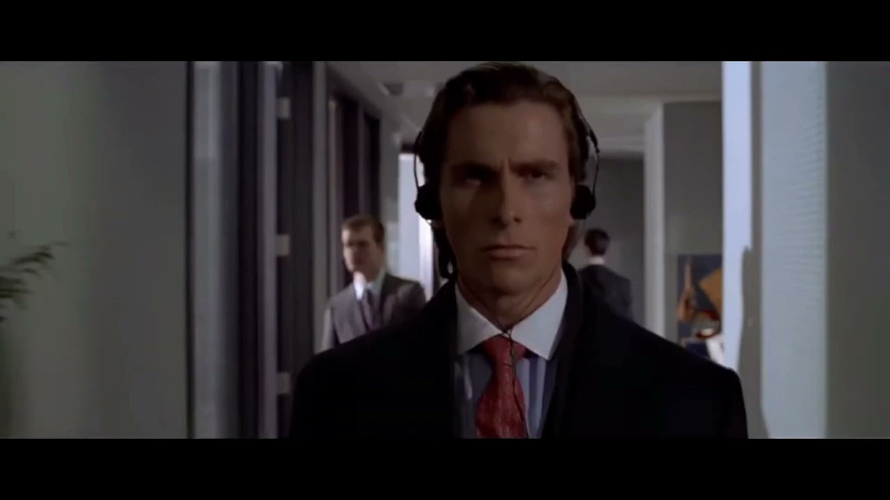 Patrick Bateman Walking to Music Meme - YouTube