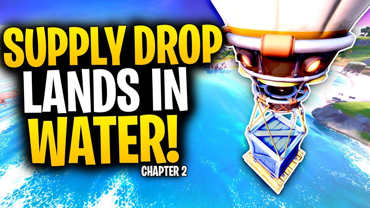 What Happens When A SUPPLY DROP LANDS IN THE WATER In Fortnite Chapter ...
