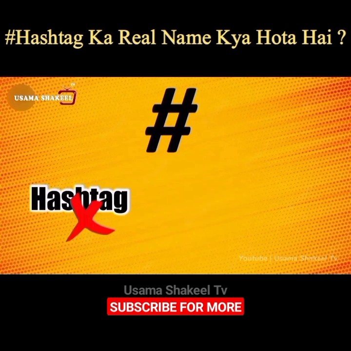 What Is Real Name Of Hashtag ? #shorts #factsinhindi #hashtag #short # ...