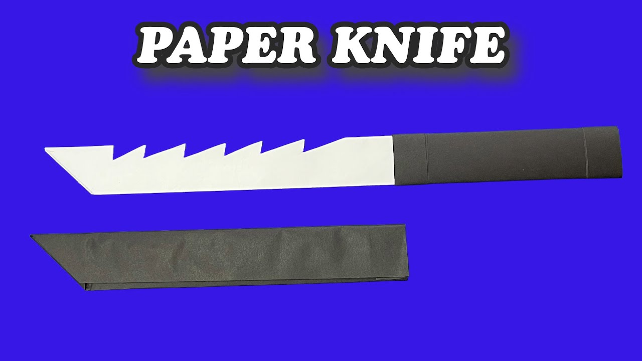 How to Make a Paper Knife with Sheath | Knife Saw Tutorial - YouTube