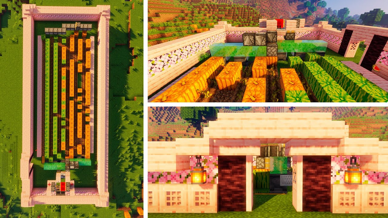 Bountiful Harvest 🎃🍉 Minecraft Pumpkin and Melon Farm Guide - YouTube