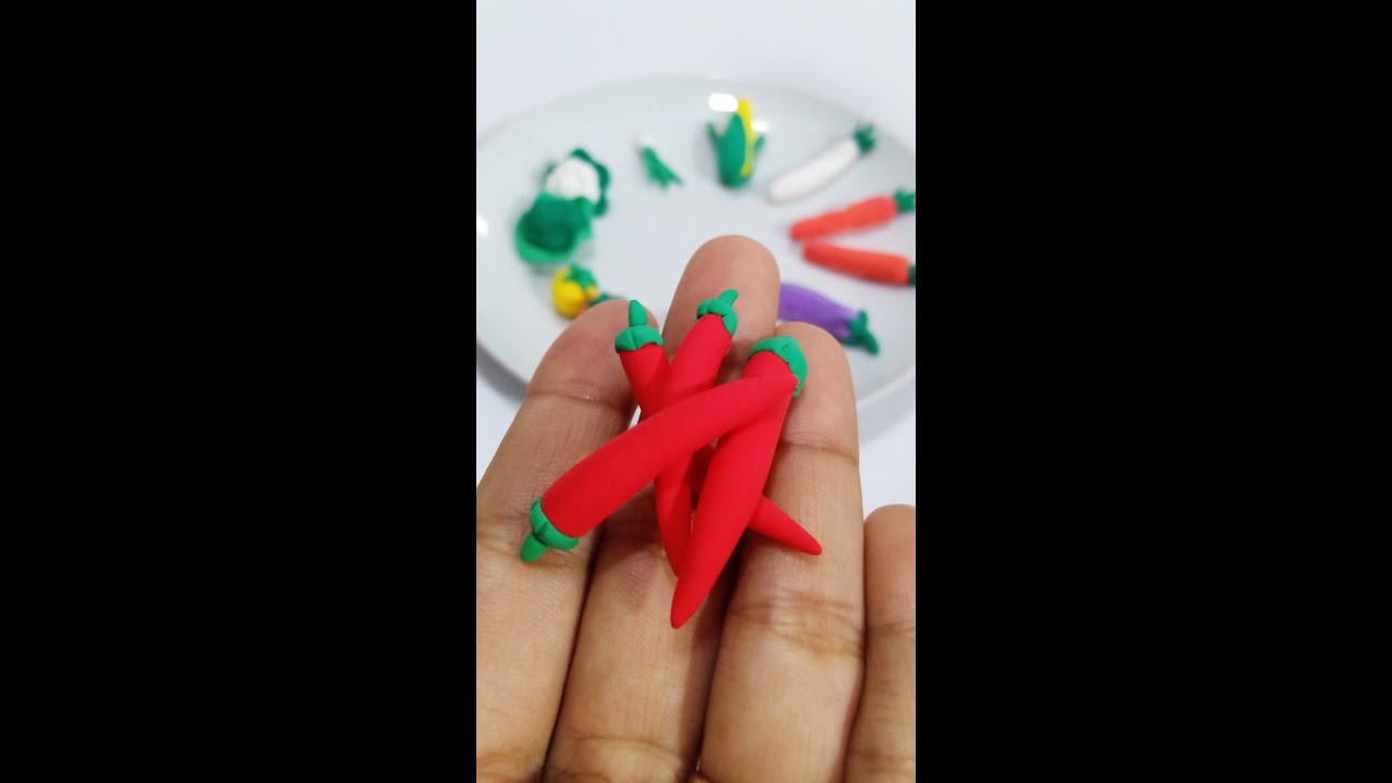 chilli Polymer Clay| Amazing Clay #shorts - YouTube