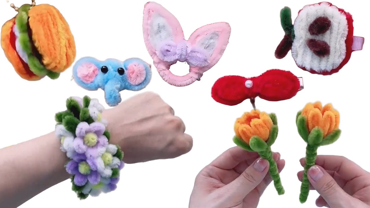 10 Cute and Easy Pipe Cleaner Keychain DIY - YouTube