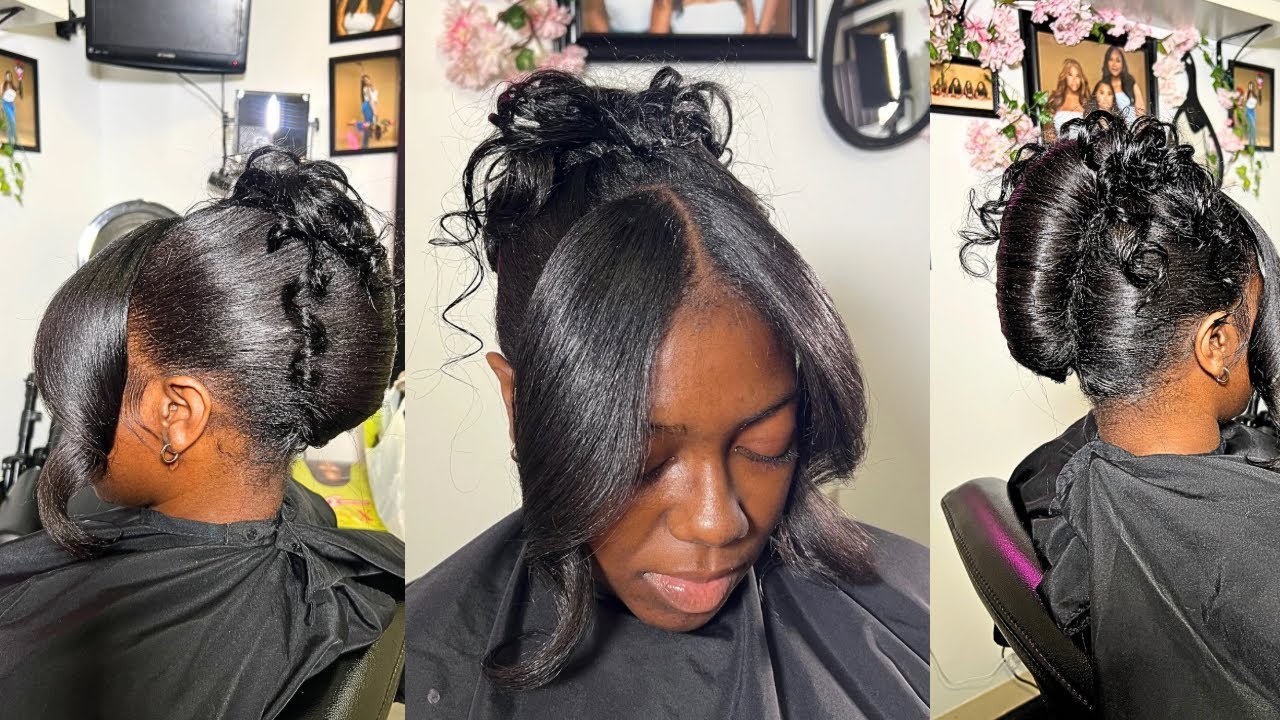 HOW TO: French Roll w/ Extensions // VERY DETAILED // Jasmine K. & The ...