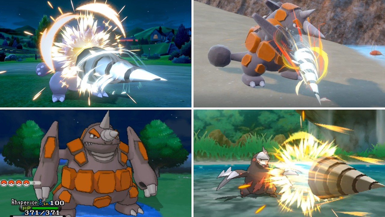 #32 Horn Drill - Generations 1-9 Pokémon move - YouTube