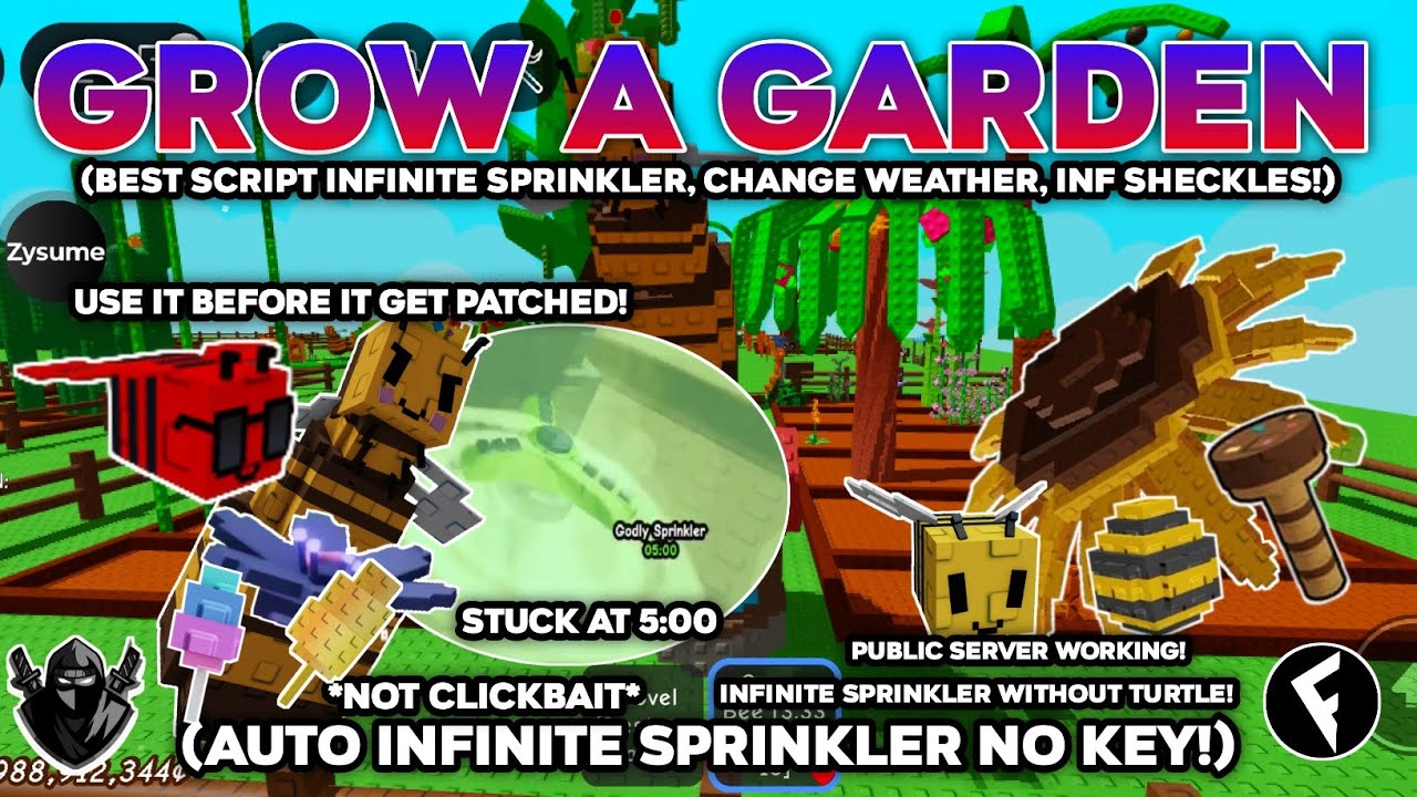 [NEW] Grow A Garden Script OP | INF SPRINKLER SCRIPT (Change Weather ...