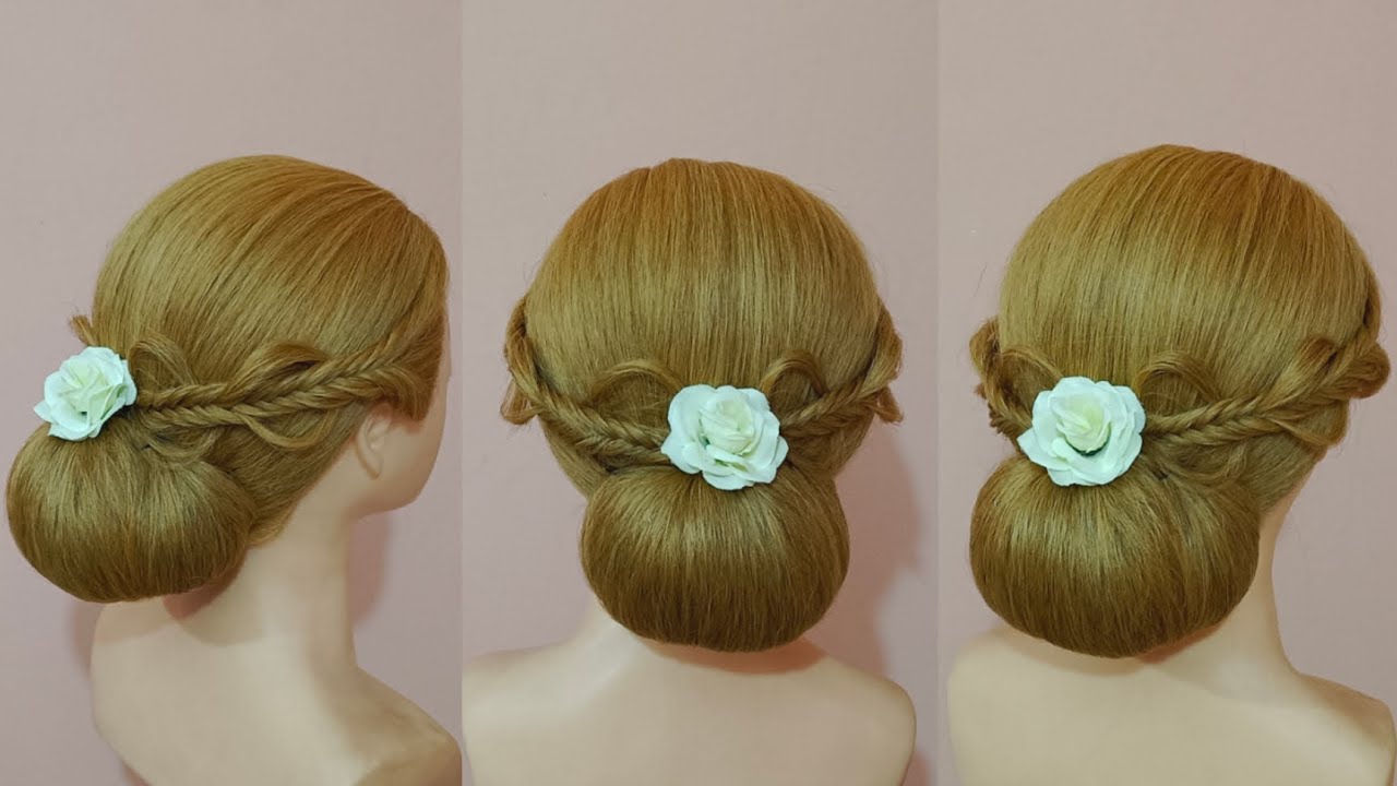 Russian hairstyle tutorial ll lower updo hairstyle ll hairstyle ideas ...