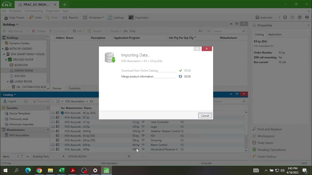 Example how to create a simple project by ETS & KNX VIRTUAL - YouTube