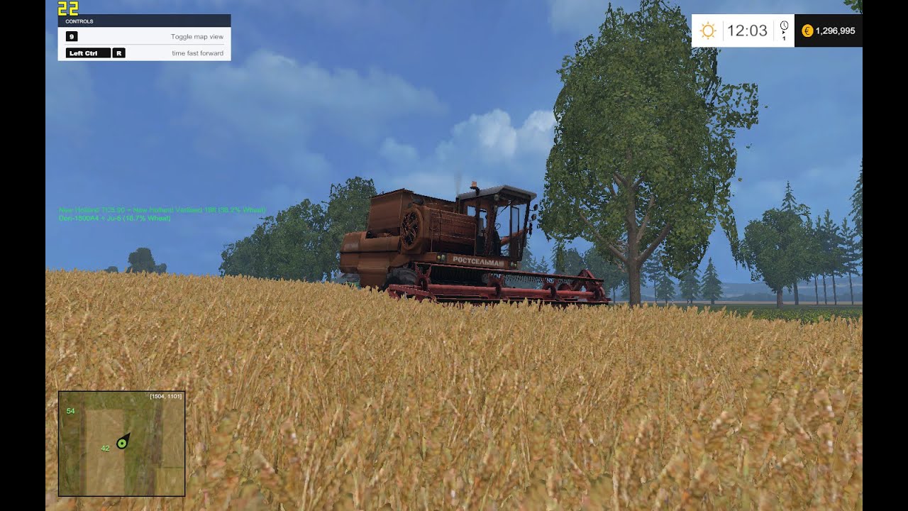 FARMING SIMULATOR 2015 Wheat - YouTube