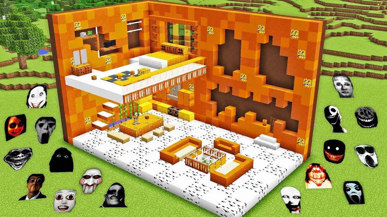 SURVIVAL GIANT PUMPKIN BASE JEFF THE KILLER and SCARY NEXTBOTS in ...