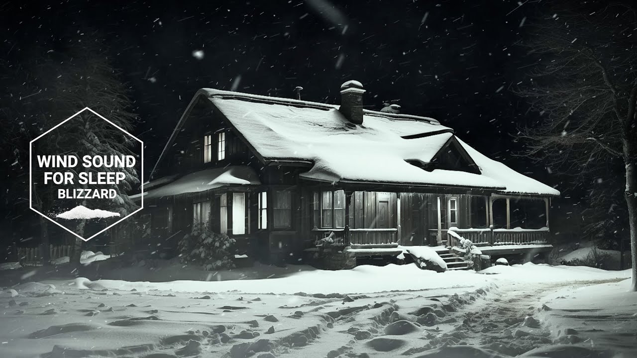 ️ Blizzard in a freezing cold cabin house - YouTube