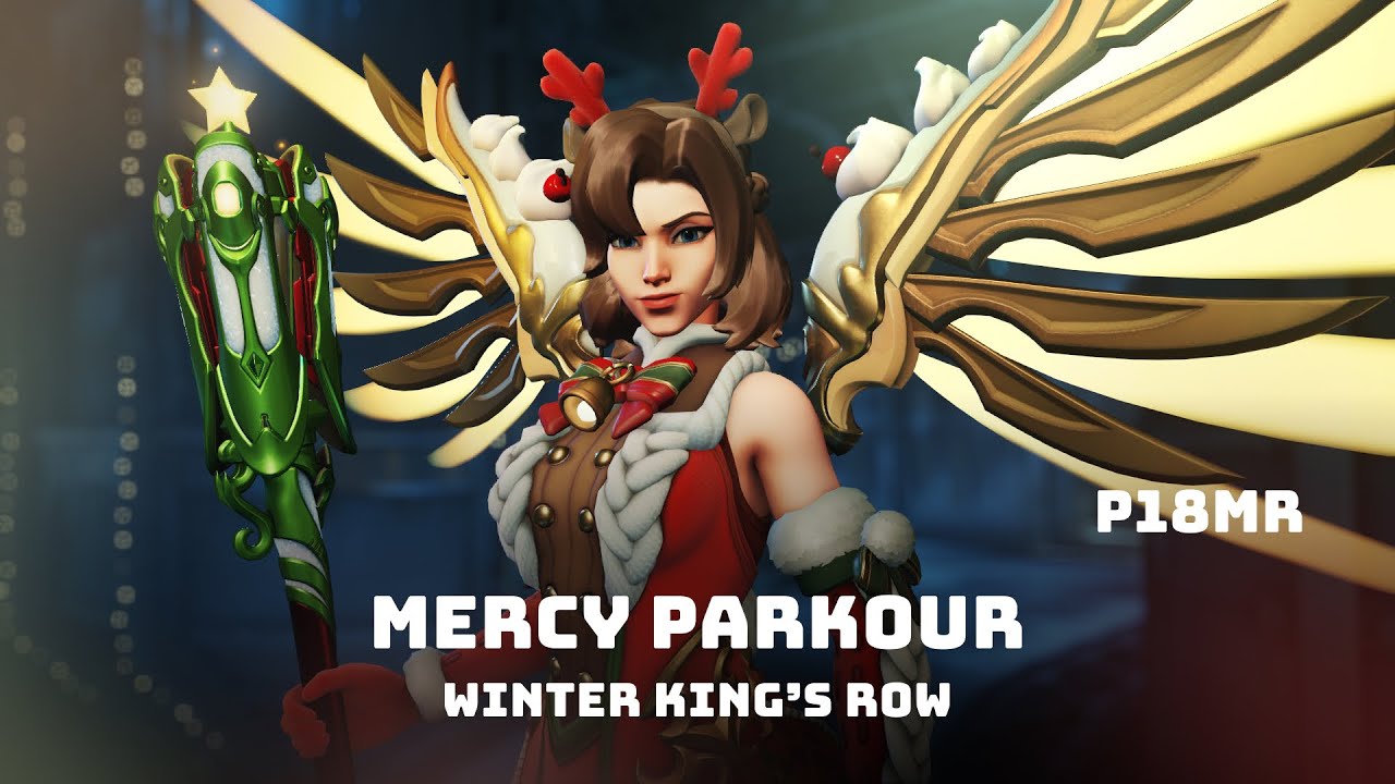 Christmas Mercy Parkour King's Row ☆ [P18MR] - YouTube