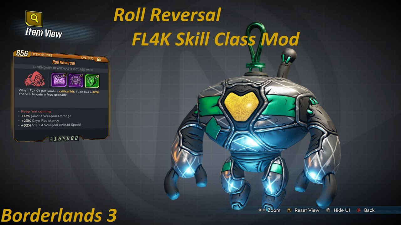 Borderlands 3: Roll Reversal, FL4K "New" Skill class mod. Director's ...