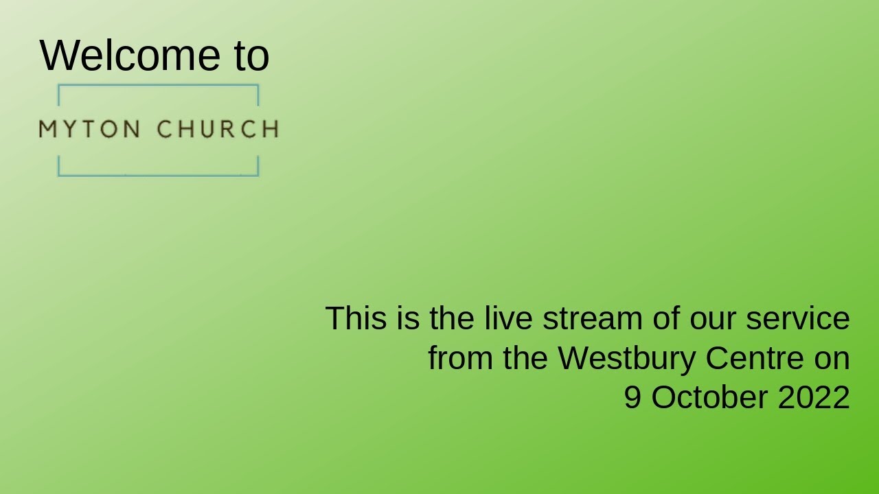 Myton Church Service - Sunday 9 October 2022 10:30am - YouTube