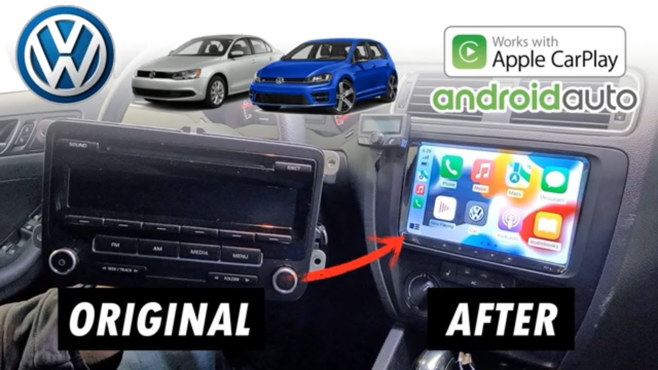 UPGRADING VOLKSWAGEN Original radio to ANDROID Apple Carplay Android ...