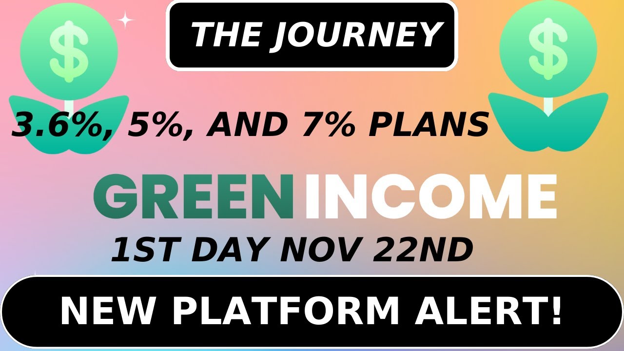 GREEN INCOME CAN YOU BRING ON THE PROFITS NOV 22ND AS 1ST DAY ON! - YouTube