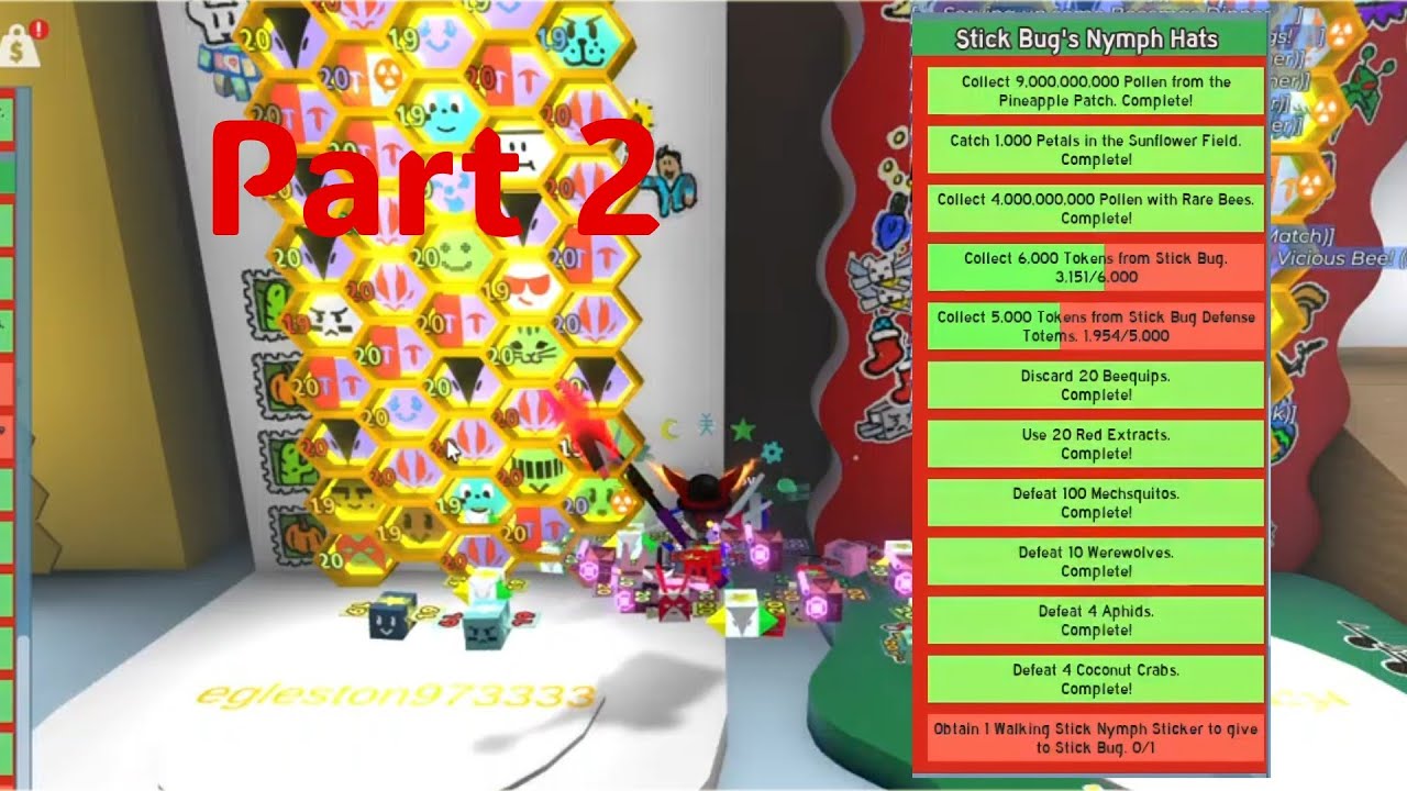 bss quest grinding - red hive lvl 19-20 - part 2 - YouTube