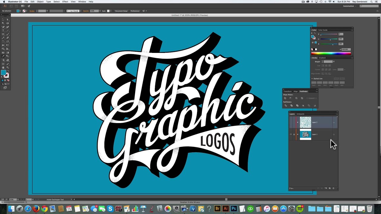 Make & Use Compound Paths as Clipping Masks in Adobe Illustrator - YouTube