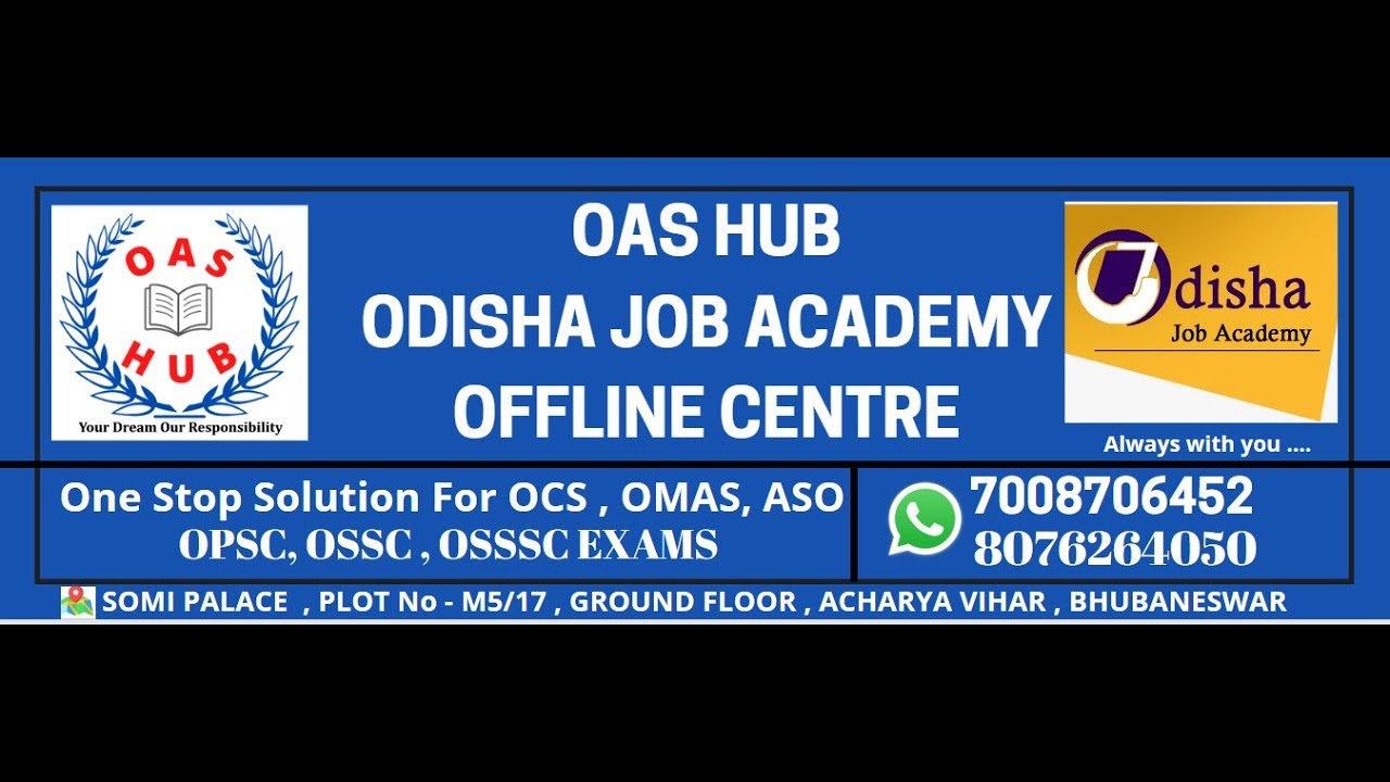 OAS HUB AND ODISHA JOB ACADEMY ADMINISTRATIVE OFFICE AND CLASSROOM ...