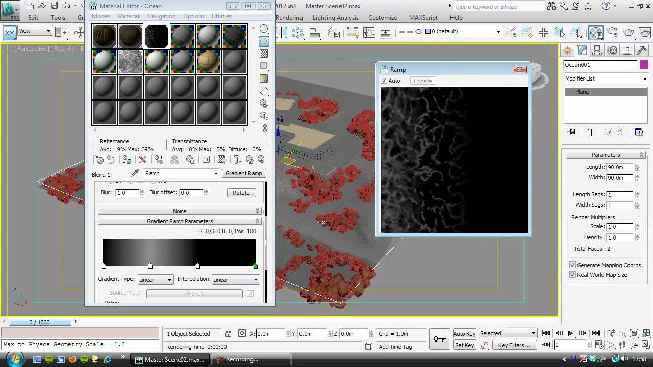 Create a landscape from map data in 3ds Max (12 of 12) - YouTube