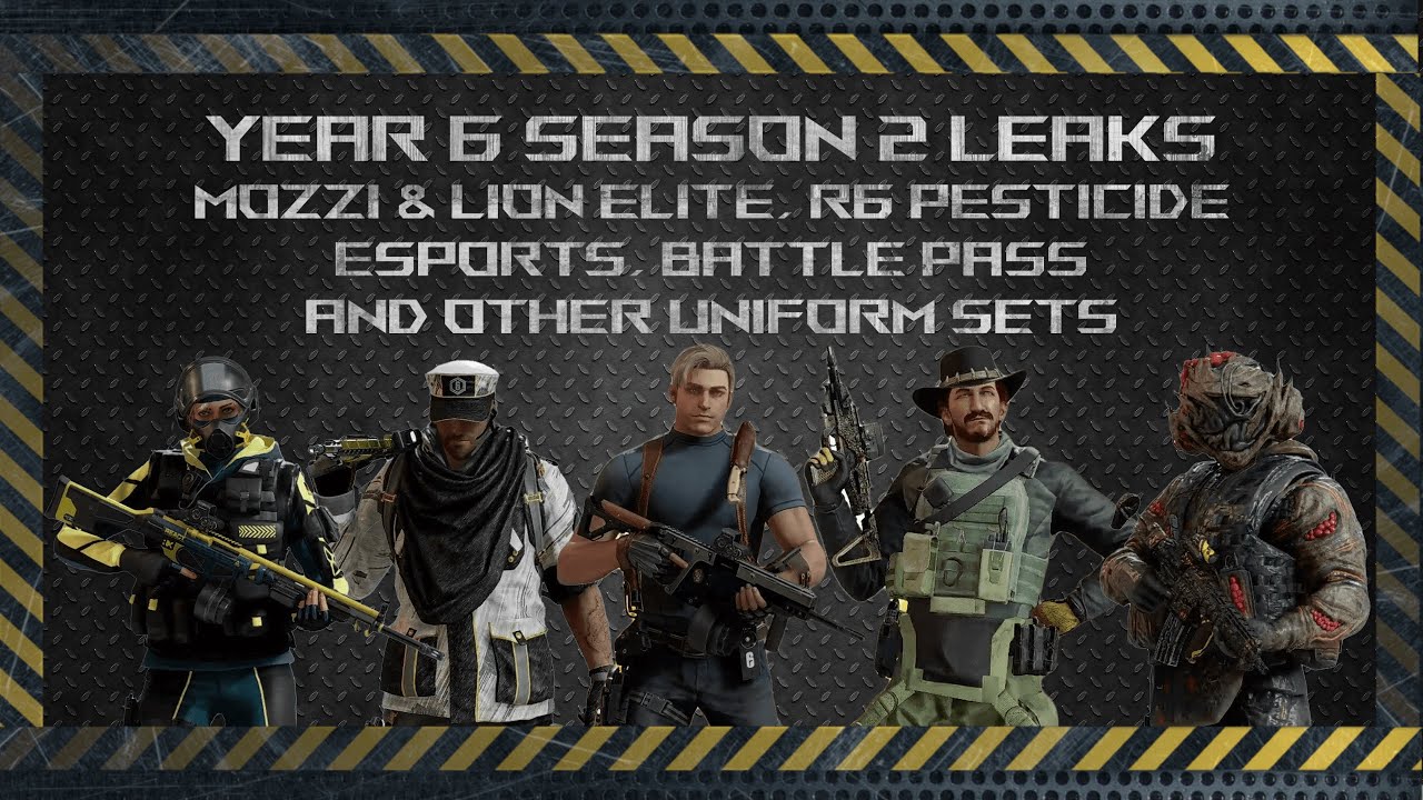 Mozzie & Lion Elite, R6 Parasite, Esports & Battle Pass Leaked Uniforms ...
