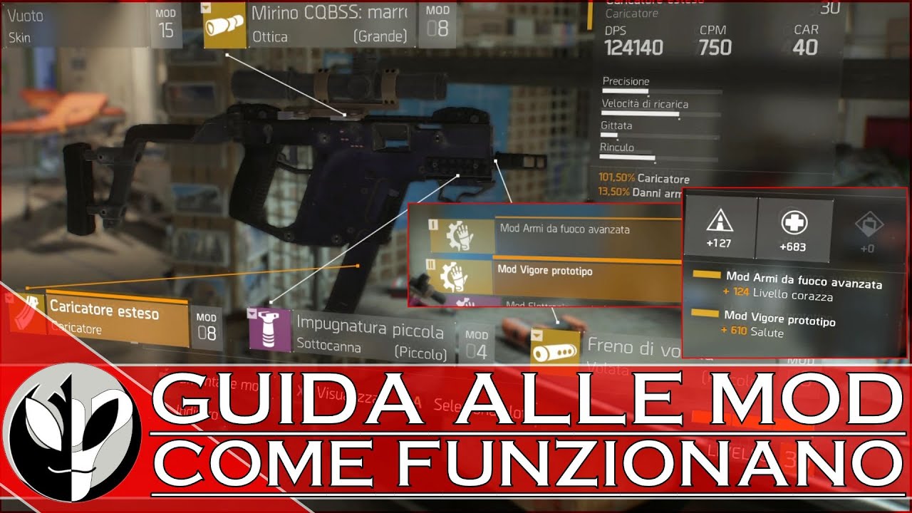 The Division: GUIDA alle MOD - COME FUNZIONANO (Mod ALTA GAMMA Armi ed ...
