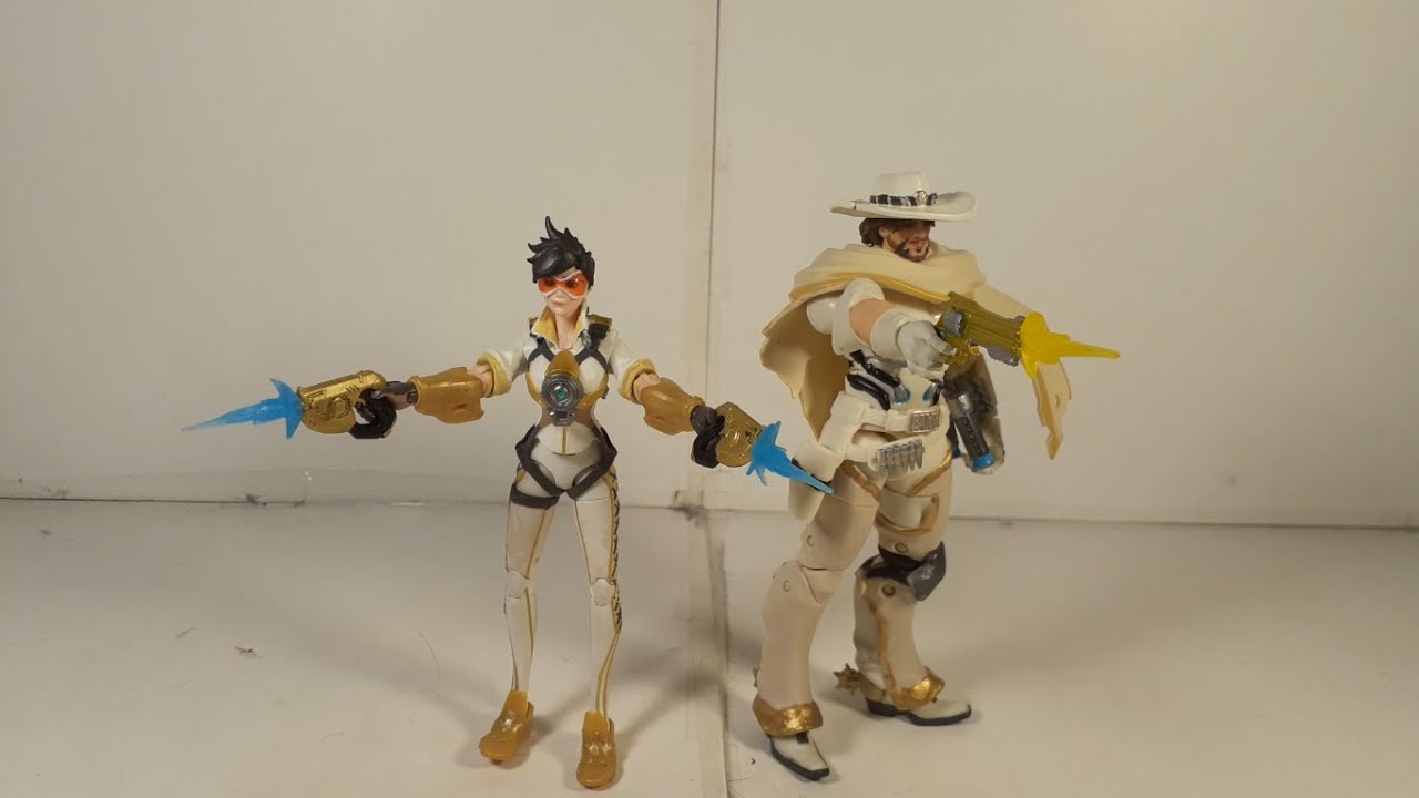 Hasbro Overwatch Ultimates Tracer Posh and McCree White Hat review ...