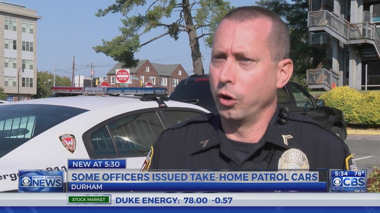Some Durham officers to take patrol cars home - YouTube
