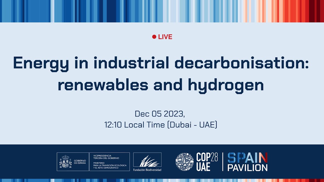 Energy in Industrial Decarbonization: Renewables and Hydrogen - YouTube