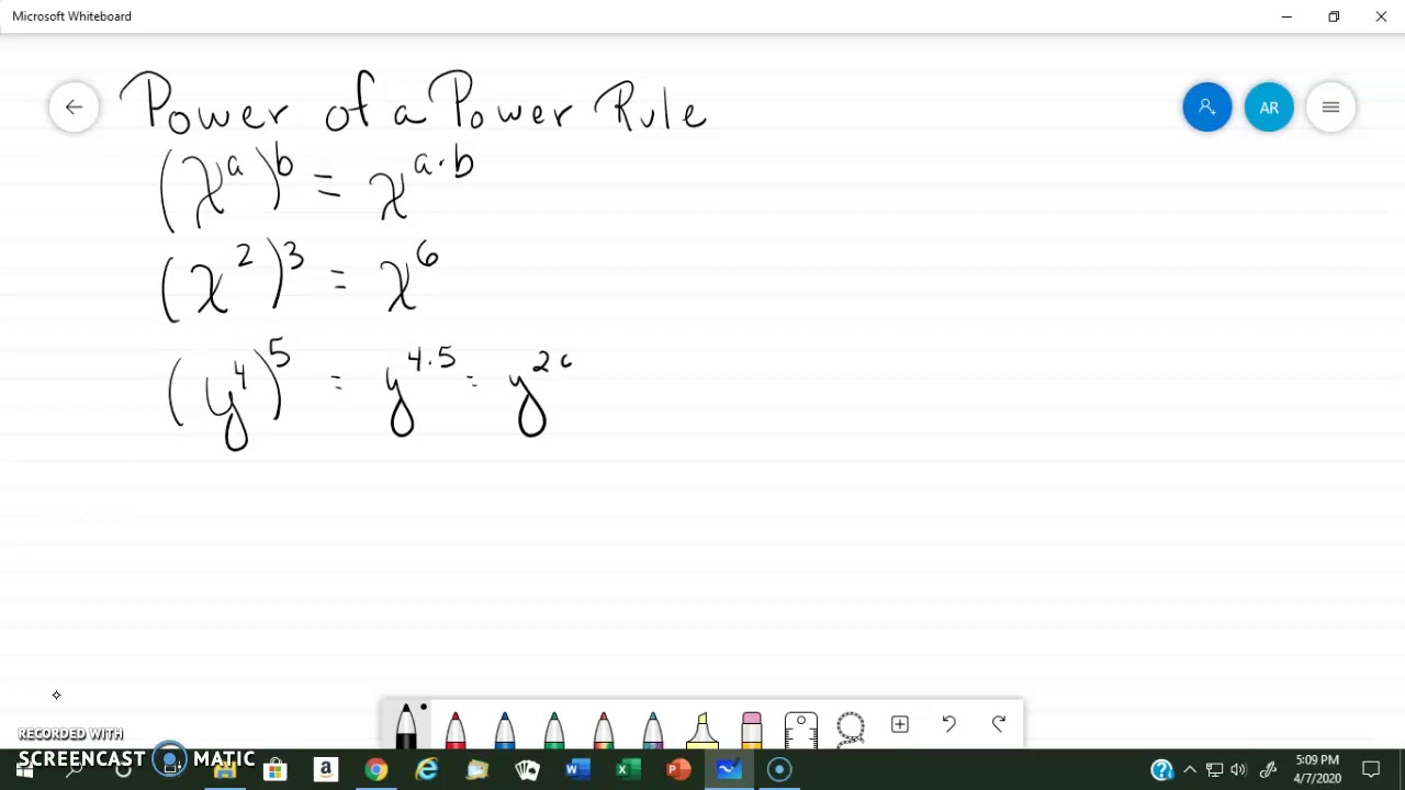 Power of a Power Rule - YouTube