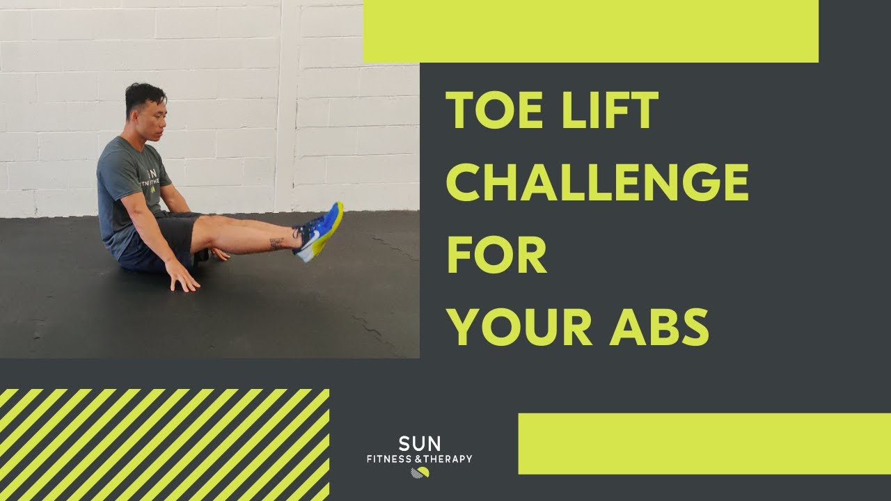 AB WORKOUT 🔥 Challenge your abs with this toe lift! - YouTube