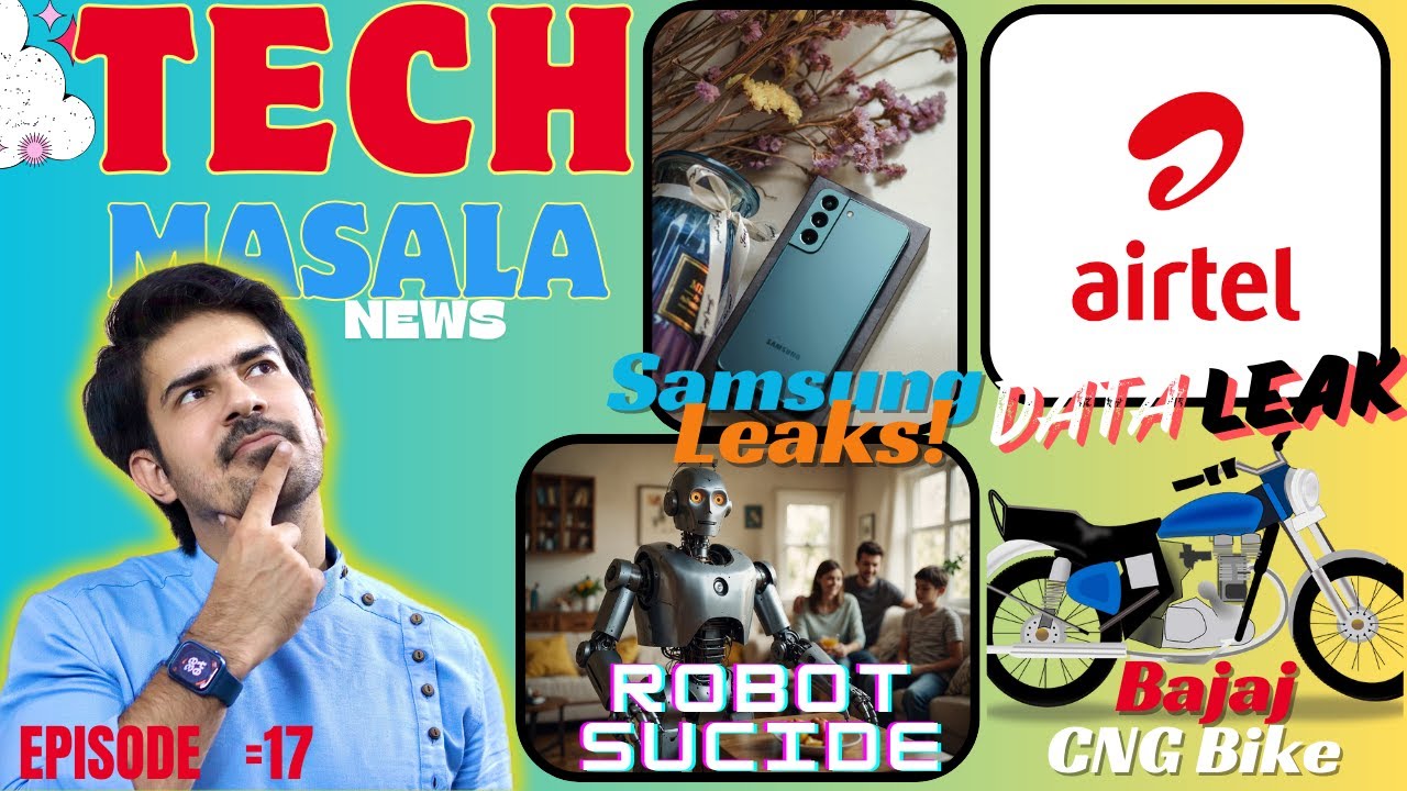 Tech Masala News: Apple Airpods IR Camera|Samsung Ring|Robot Sucide|Baja CNG Bike|Airtel Data ...