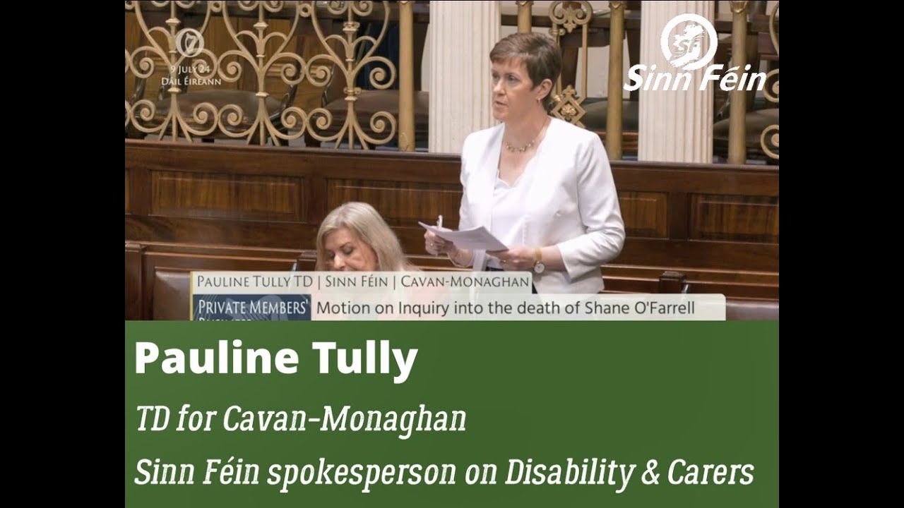 Motion - Inquiry into the death of Shane O'Farrell - YouTube