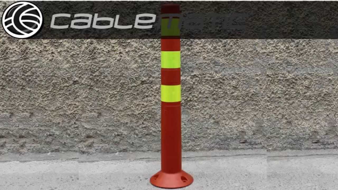 Poste de señalización y balizamiento con reflectores de 750x80mm ...