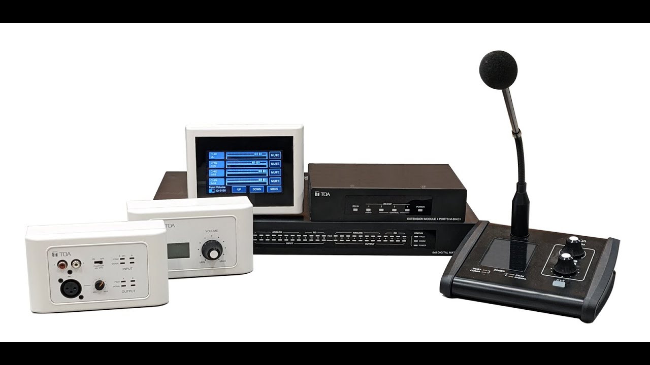 TOA Canada - M-8080D Digital Matrix Mixer/2 - YouTube