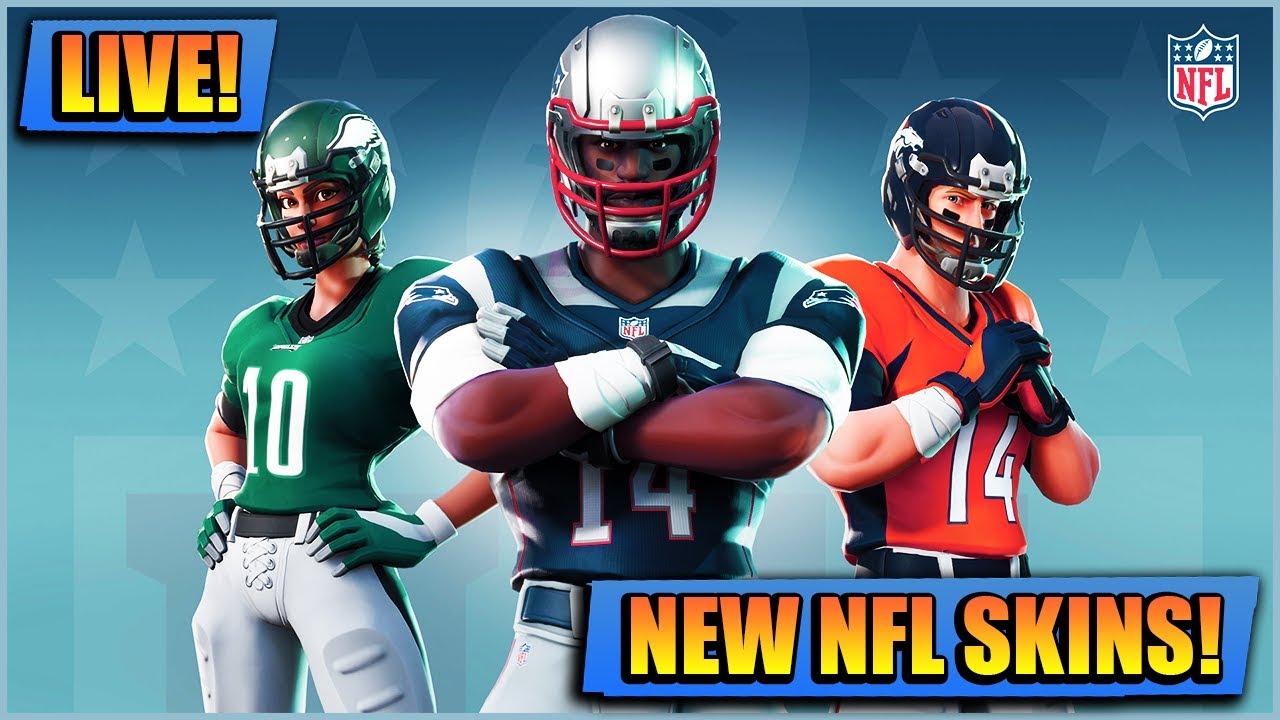 NEW NFL FOOTBALL SKINS IN THE SHOP // PLAYING WITH SUBS XBOX PS4 AND PC ...