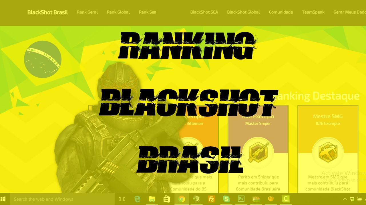 BlackShot Brasil - Como entrar no Ranking Brasileiro - Tutorial - YouTube
