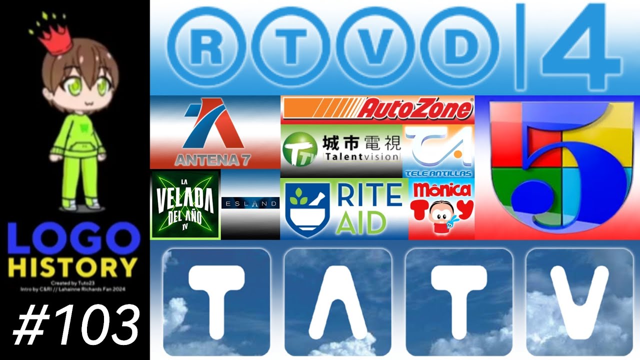 Logo History #103, TATV, Telemicro, AutoZone, Rite Aid, Mónica Toy ...