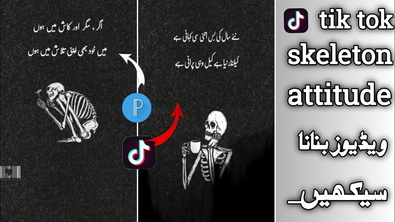how to tik tok New trending skeleton video editing||New trending video ...