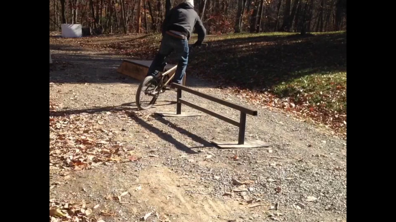 Crook grind on bmx bike - YouTube