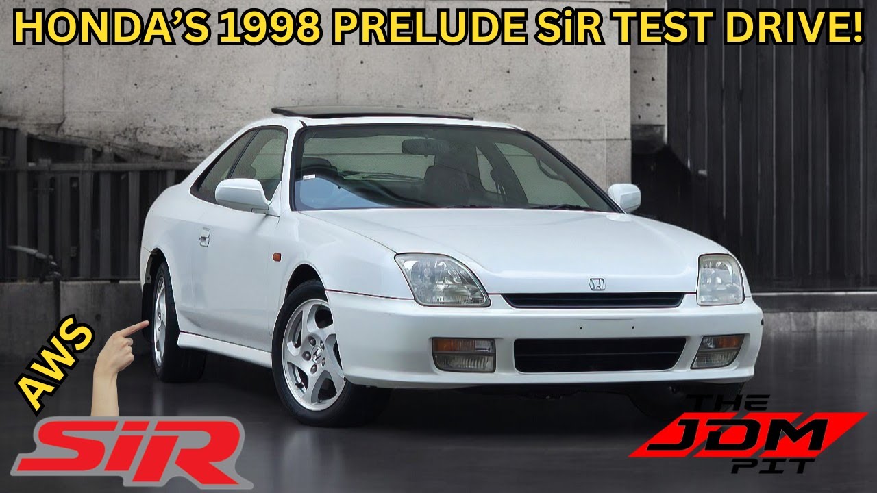 We test the 4 Wheel steering and drive this 1998 JDM Honda Prelude SiR ...