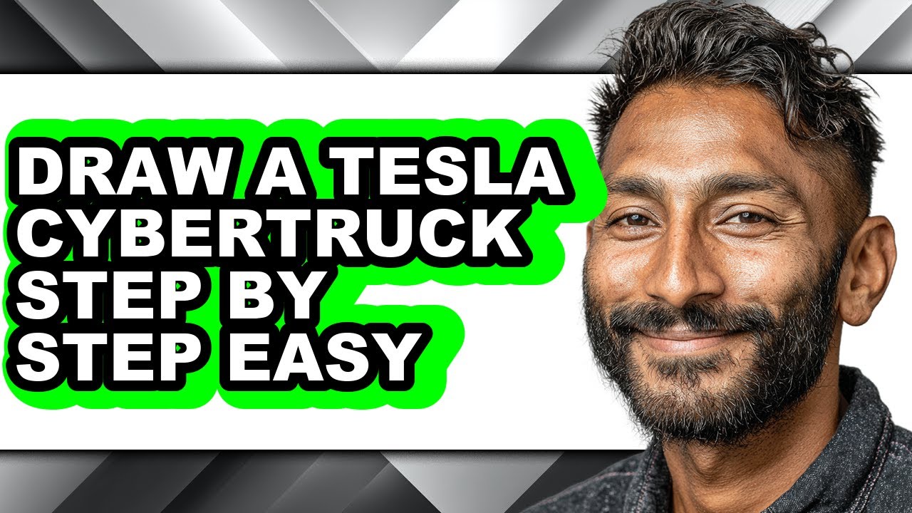 How to Draw a Tesla Cybertruck Step by Step Easy (Easy Method) - YouTube