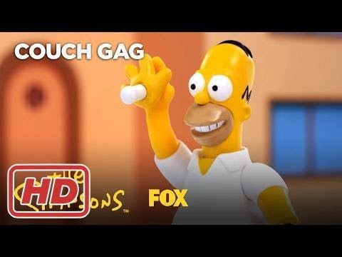 The Simpsons ☆Robot Chicken Couch Gag | Season 24 | THE SIMPSONS - YouTube