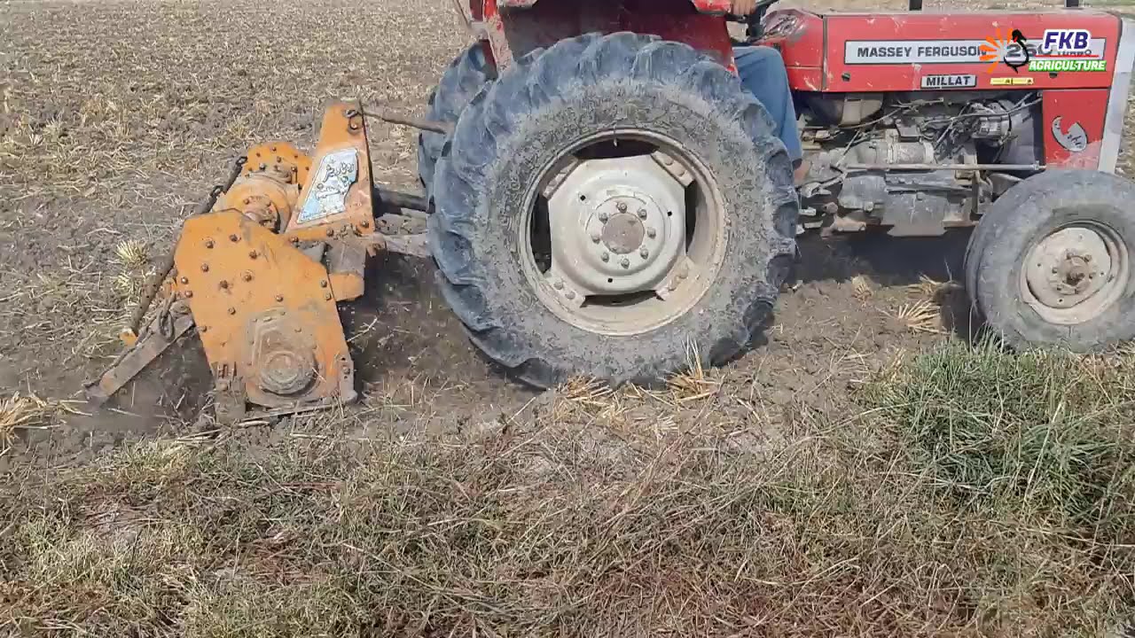 Rotavator Working | Rotavator Tractor | Rotavator Machine | Rotavator ...