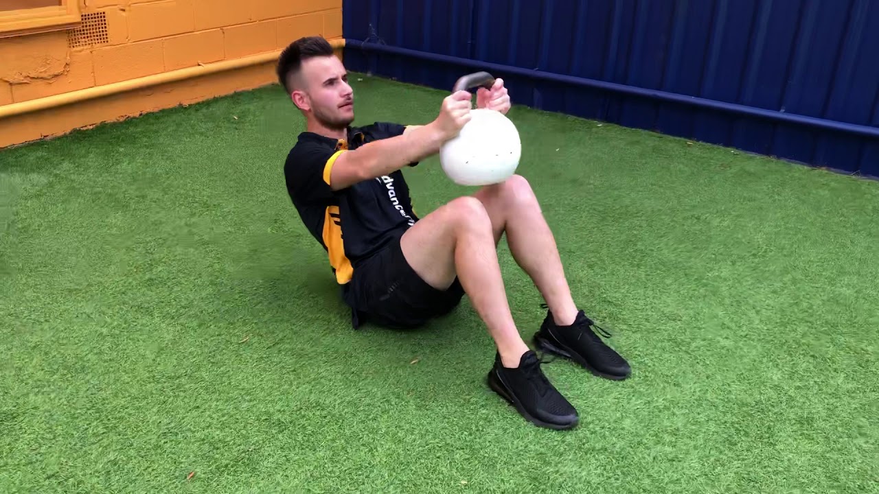 Kettlebell Crunch - YouTube