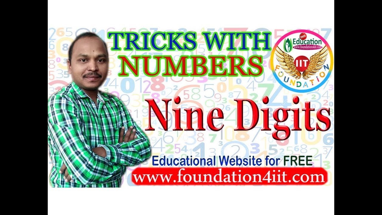 Tricks with Numbers || Nine Digits || Maths Puzzle # 1 || - YouTube