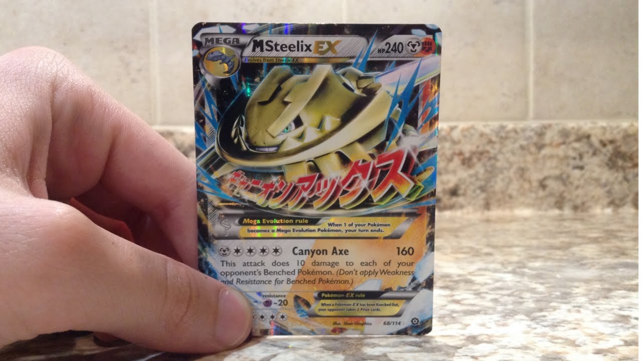 EPIC MEGA STEELIX EX PULL | Pokemon TCG Steam Siege pack opening - YouTube