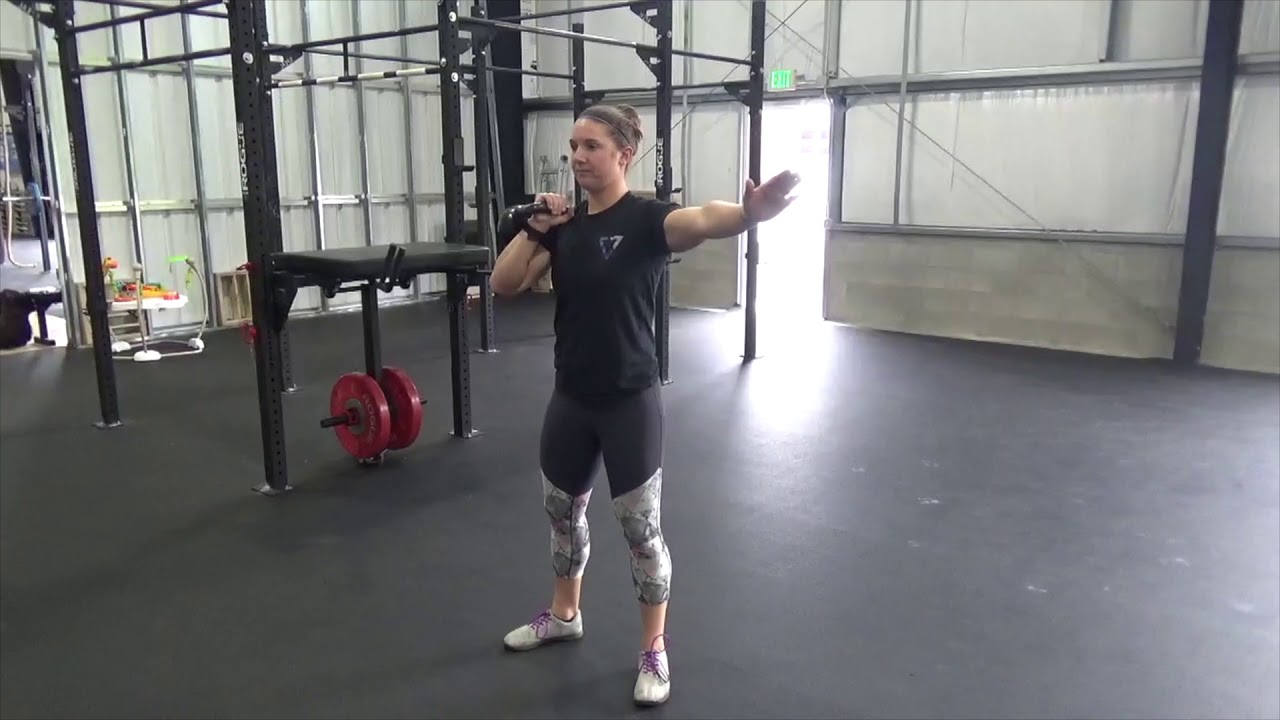 Single Arm KB Front Squat - YouTube