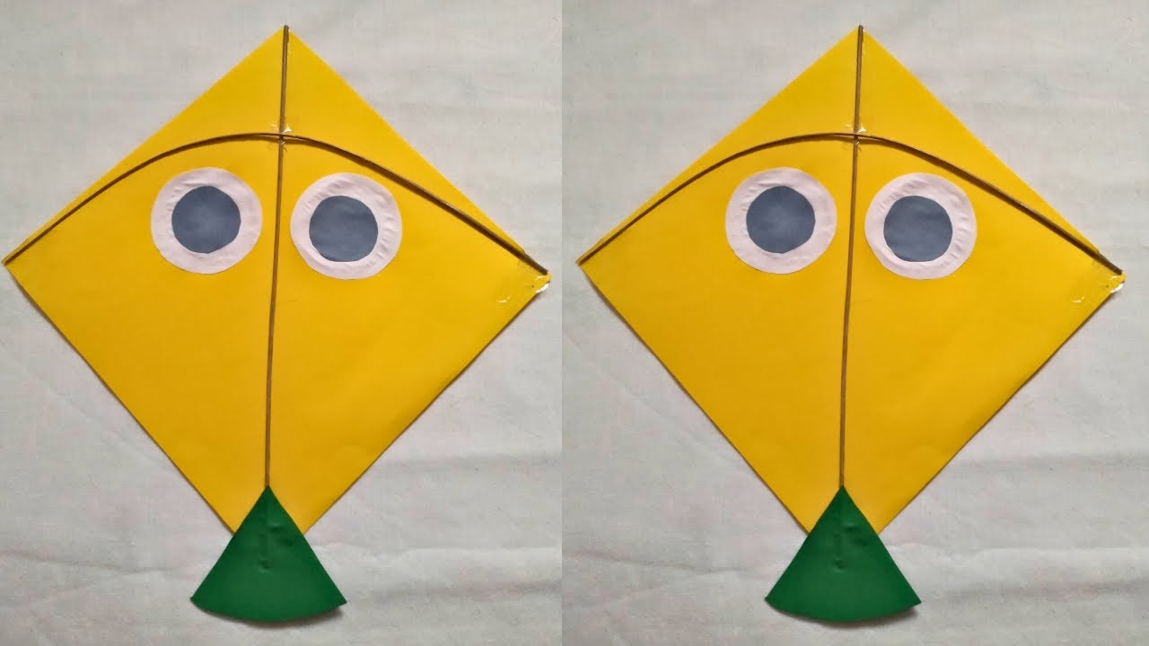 Paper Crafting: How to make Small Kite | Creativity Paper Craft | Twish ...
