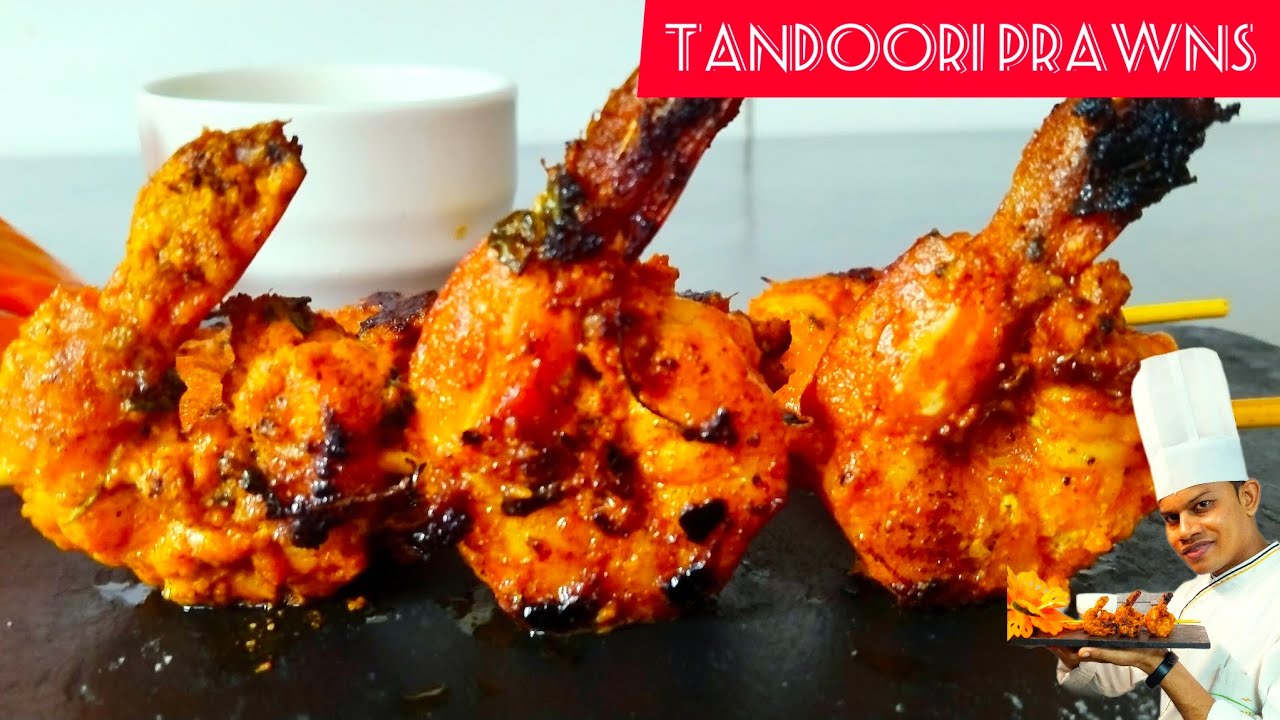 how to make tandoori prawns/Tandoori prawns recipe/Bbq prawns recipe ...